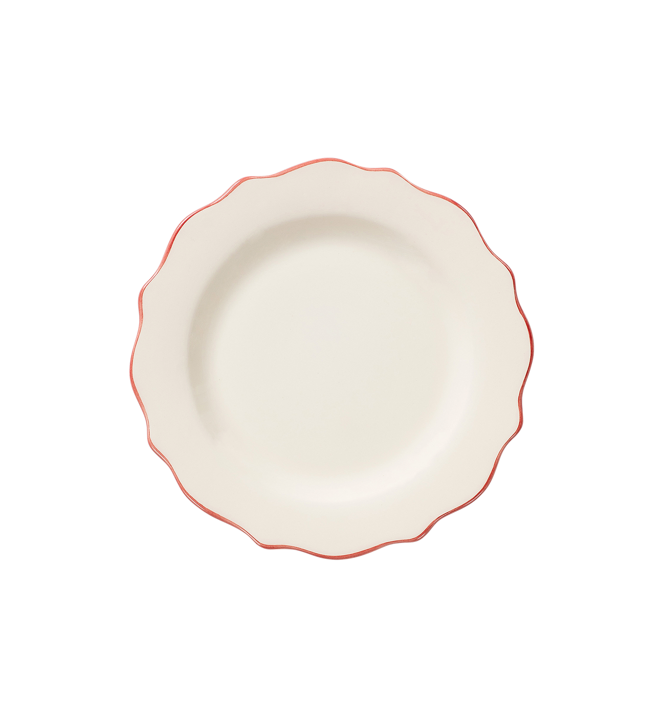 Anna + Nina - Carmine Scalloped Breakfast Plate | HAYGEN