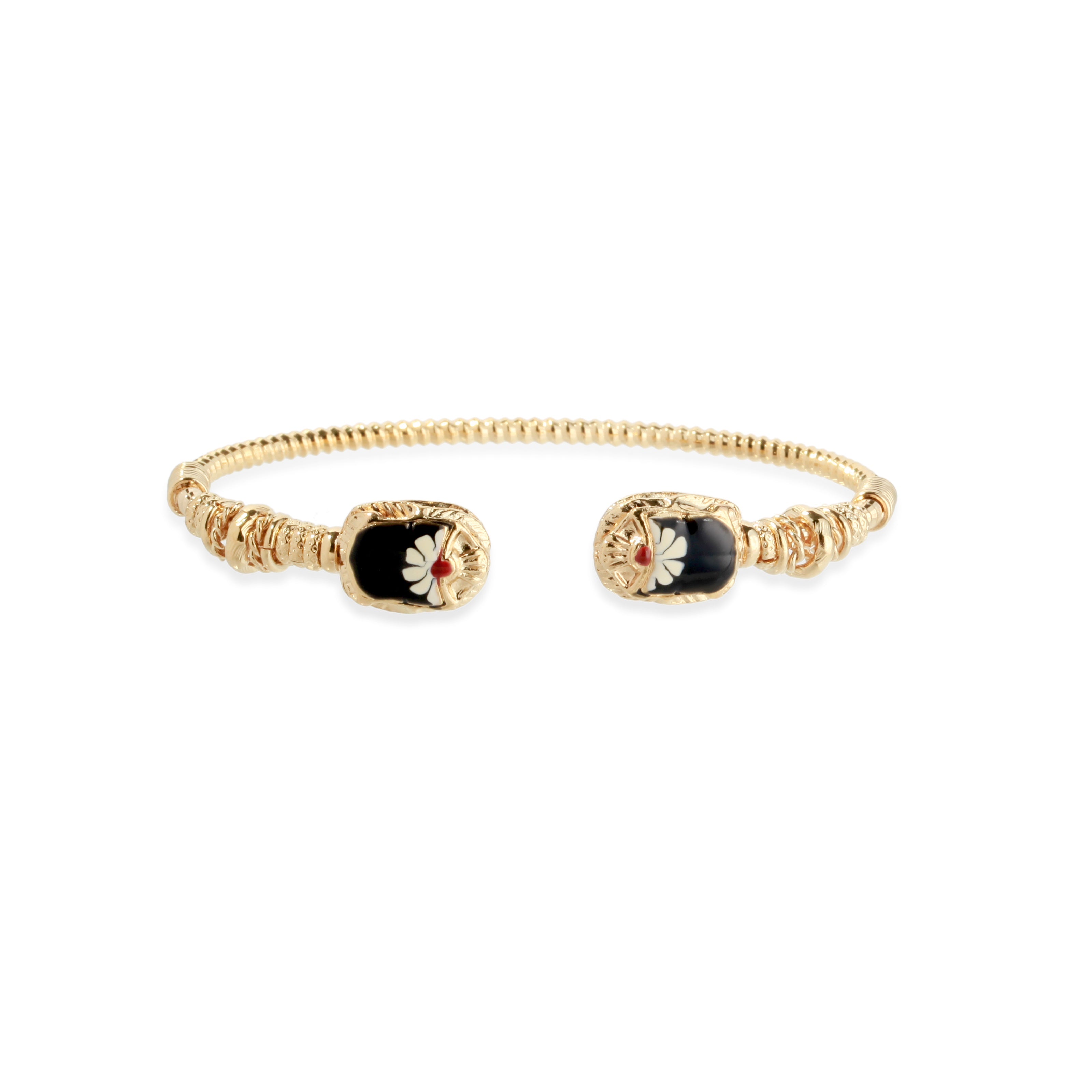 Gas Bijoux - Duality Scaramouche Twist Enamel Bracelet | HAYGEN