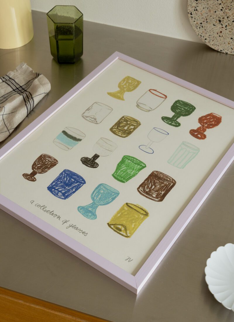 Isabelle Vandeplassche - A Collection of Glasses 30x40cm– HAYGEN