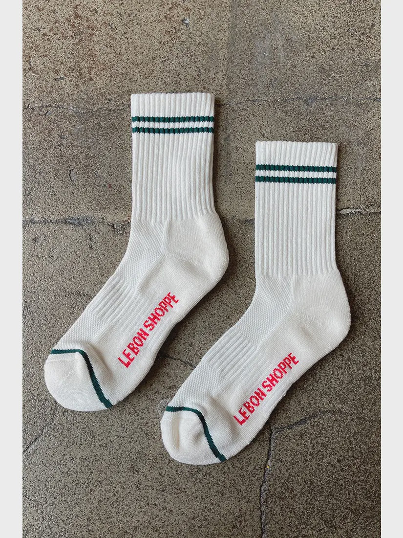 Le Bon Shoppe - Boyfriend Socks - Parchment | HAYGEN