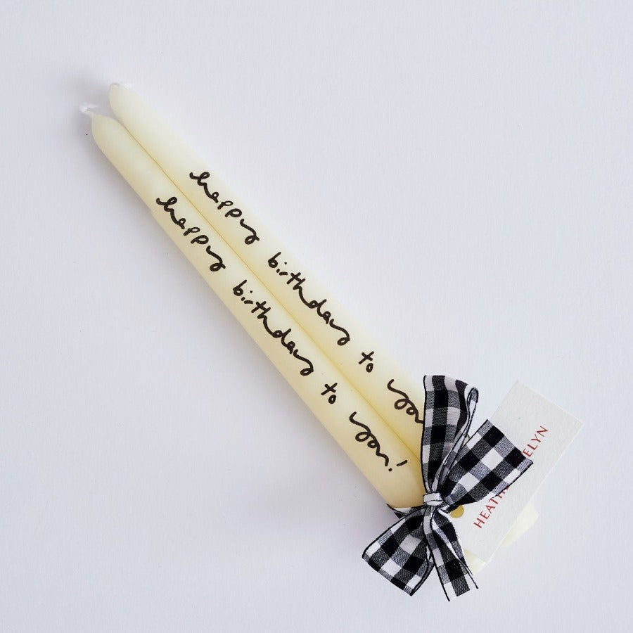 Pair candles - Happy Birthday to you | HAYGEN